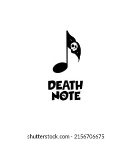 Death Note Logo Combine Between Music Stock Illustration 2156706675 ...