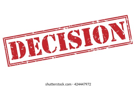 Decision Stamp Stock Illustration 424447972 | Shutterstock