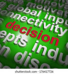 Decision Word Cloud Stock Illustration 176417726 | Shutterstock