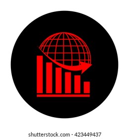 Declining Graph Earth Stock Illustration 423449437 | Shutterstock