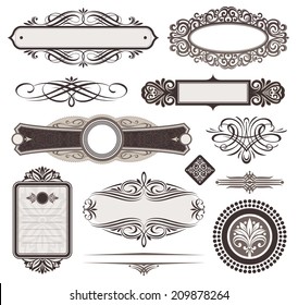 Decorative Design Elements Page Decor Stock Illustration 209878264 ...
