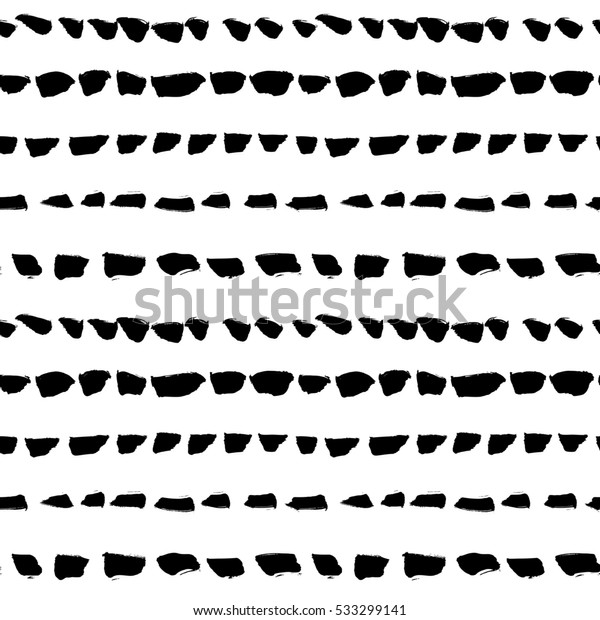 Decorative Seamless Pattern Handdrawn Dotted Lines Stock Illustration ...
