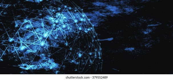 Deep Blue Technology Background Stock Illustration 379552489 | Shutterstock