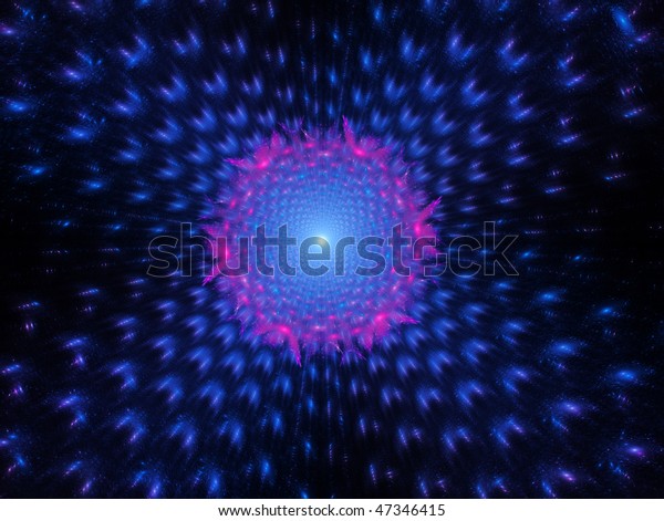Deep Purple Blue Space Explosion Like Stock Illustration 47346415 ...