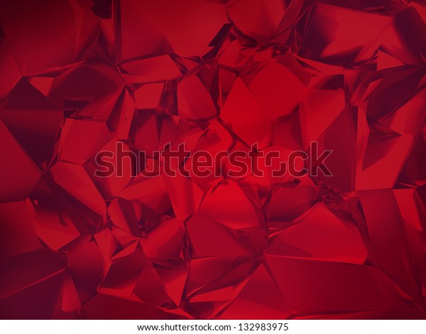 Deep Red Abstract Crystal Background Stock Illustration 132983975 ...