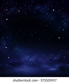 Deep Space Abstract Blue Background Stock Illustration 373105957 ...