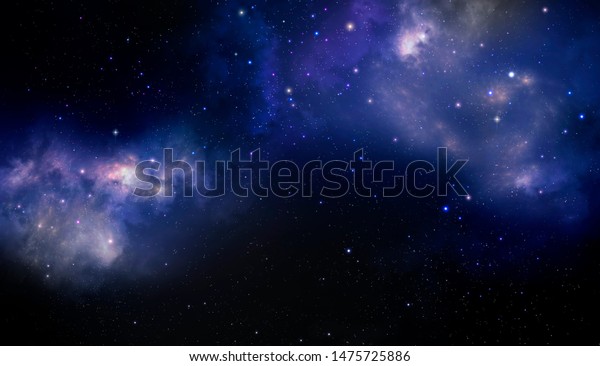 Deep Space Abstract Blue Background Stock Illustration 1475725886