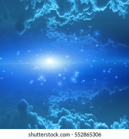 Deep Space Scene 3d Render Stock Illustration 552865306 | Shutterstock