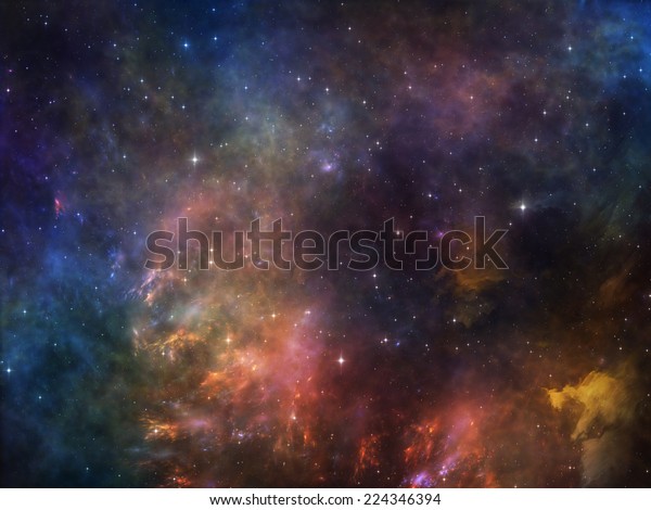 Deep Space Series Design Composed Nebula Stock Illustration 224346394 ...
