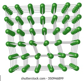 Defect Crystal Lattice Dislocation Stock Illustration 350946899 ...