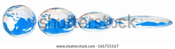 Deformed Earthconcept Degradation Stock Illustration 166755167 ...