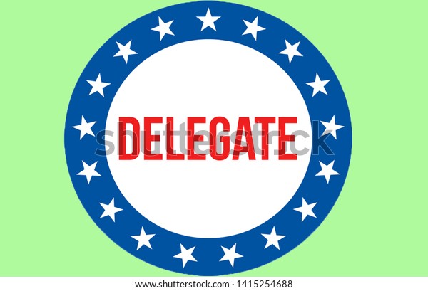 Delegate Election On Usa Background 3d Stock Illustration 1415254688 ...