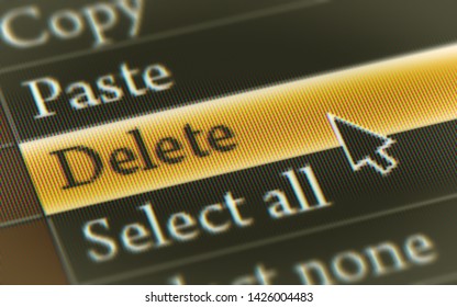 Delete Button Screen Illustration Stock Illustration 1426004483 ...