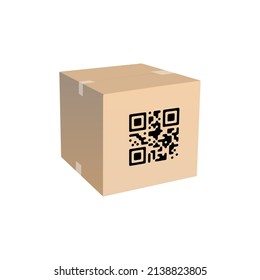 Delivery Box Qr Code Stock Illustration 2138823805 | Shutterstock