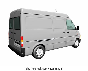 Delivery Van Stock Illustration 12588514 | Shutterstock