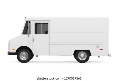 Delivery Van Isolated Side View 3d Stock Illustration 1270089565 ...