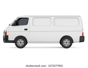 White Minibus Isolated Side View 3d Stock Illustration 1527614837 ...