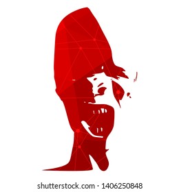 Demonic Ugly Face Devil Scream Character Stock Illustration 1406250848 ...
