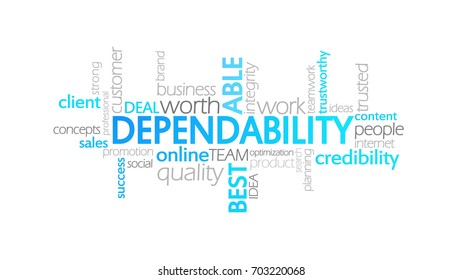 Reliability Word Cloud Illustration Stock Illustration 703220080 ...