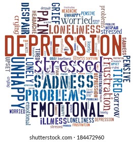 Schizophrenia Vector Illustration Word Cloud Isolated: เวกเตอร์สต็อก ...