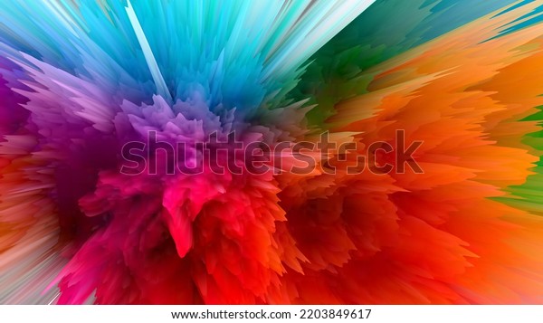 Depth Map 3d Abstract Wallpaper Full Stock Illustration 2203849617 ...