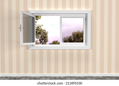 Design 3d Room Open Window Stock Illustration 211895530 | Shutterstock