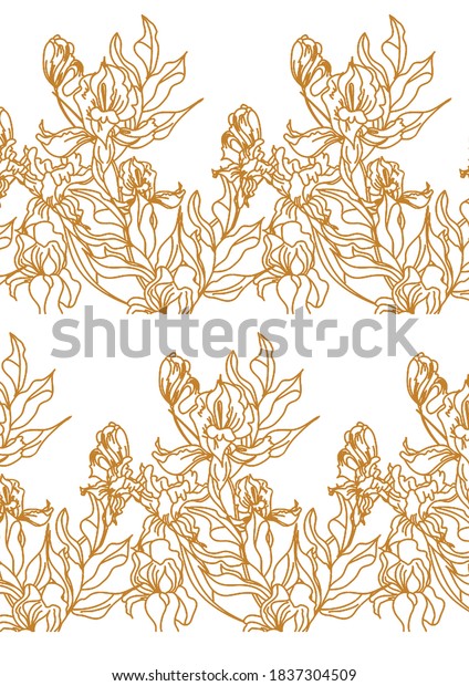 Design Elements Digital Textile Design Elements Stock Illustration ...