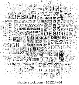 Design Grunge Pattern Word Cloud Illustration Stock Illustration ...