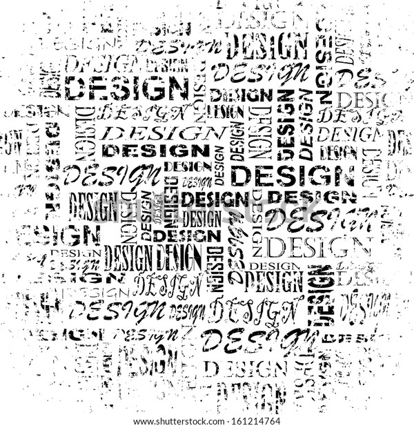 Design Grunge Pattern Word Cloud Illustration Stock Illustration ...