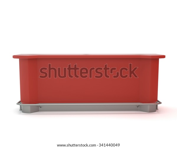 Desk Counter Front View Render Stock Illustration 341440049 | Shutterstock