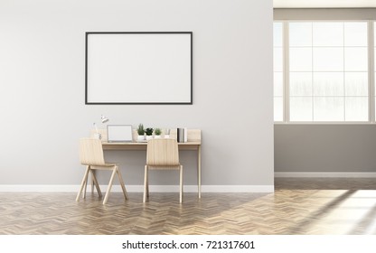 Desktop Computer Screen On White Deskworking: ilustración de stock ...