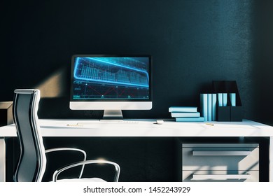 Isometric Control Centre Room Command Center Stock Vector (Royalty Free ...