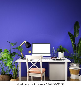 13,026 Office desk blue wall Images, Stock Photos & Vectors | Shutterstock