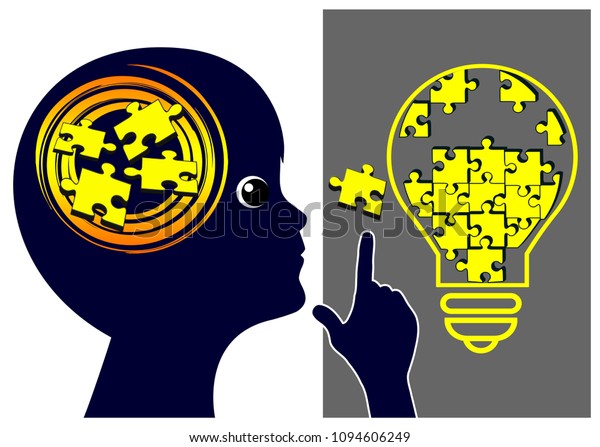 Developing Thinking Skills Kids Learning Think 库存插图 1094606249 ...