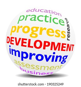 Development Word Cloud Colored Word Sphere Stock Illustration 190325249 ...