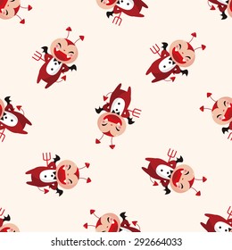 Devil Cartoon Sticker Icon Stock Illustration 292664036