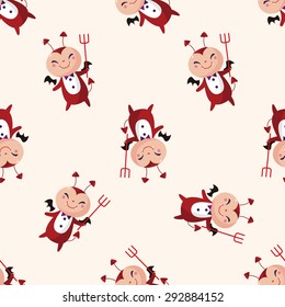 Devil Cartoon Sticker Icon Stock Illustration 292884152 | Shutterstock