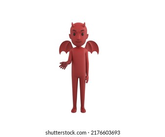 Devil Character Giving Helping Hand 3d Stock Illustration 2176603693 ...