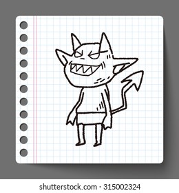 Devil Doodle Stock Vector (Royalty Free) 387388507