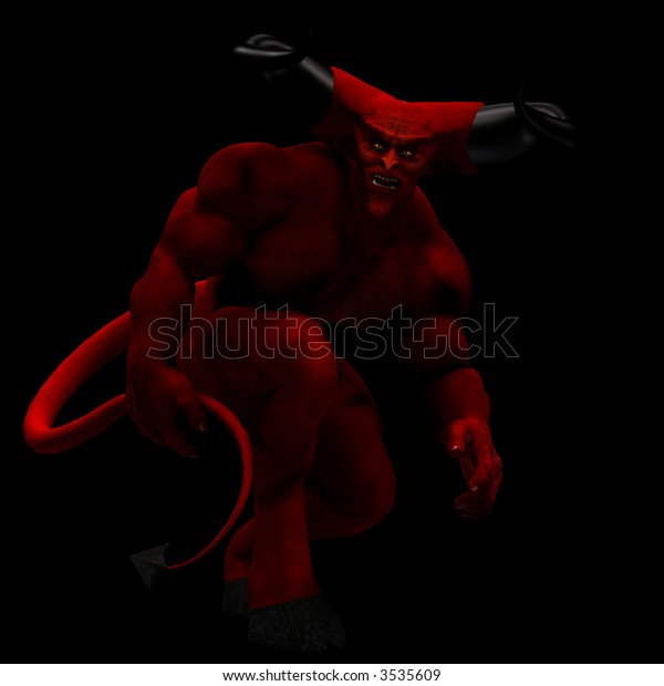Devil Sneaking Behind You Out Shadows Stock Illustration 3535609 ...