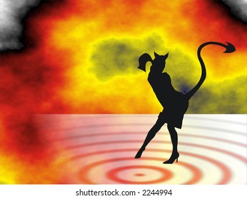 Devil Woman Hell Stock Illustration 2244994 | Shutterstock