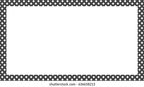 Diagonal Square Design Border Frame Stock Illustration 636658213 ...