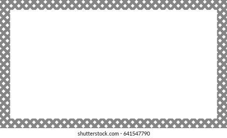 Diagonal Square Design Border Frame Stock Illustration 636658213 ...