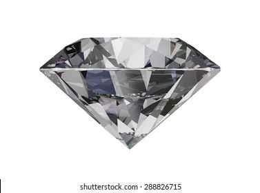 Diamond Side View Render Isolated On Stock Illustration 1064066183