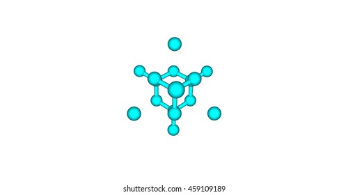 Diamond Cubic Crystal Structure Repeating Pattern Stock Illustration ...
