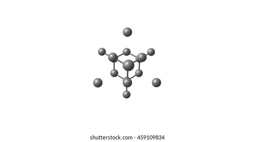 Diamond Cubic Crystal Structure Repeating Pattern Stock Illustration ...