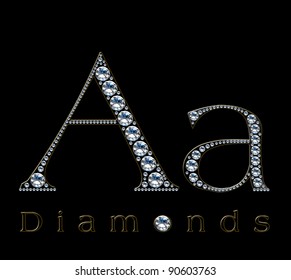 Diamond Letters Stock Illustration 90603763