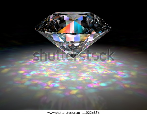 Diamond Reflections Stock Illustration 110236856