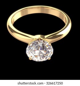 Diamond Ring Isolated Clipping Path Stock Illustration 326617250 ...