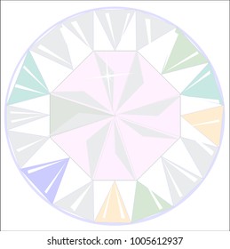 Diamond Several Rays Reflected Light 스톡 일러스트 1005612937 | Shutterstock